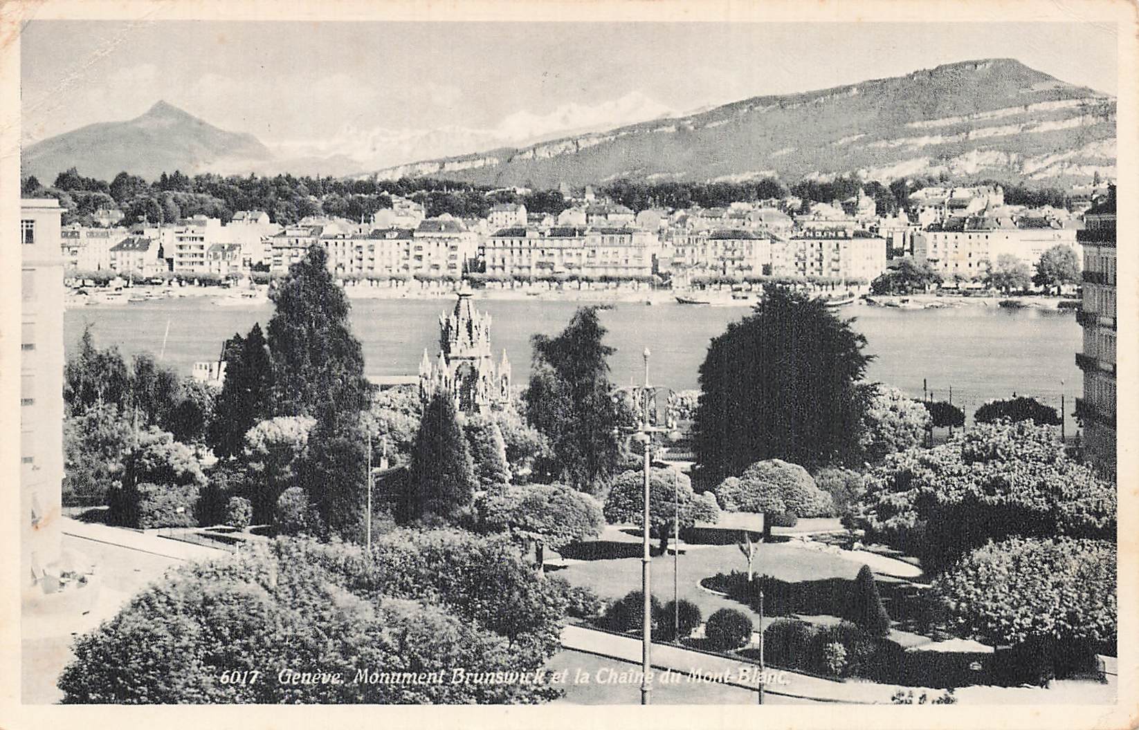 SUISSE GENEVE MONUMENT Brunswick Et La Chaine Du Mont Blanc EUR 3,25 - PicClick FR